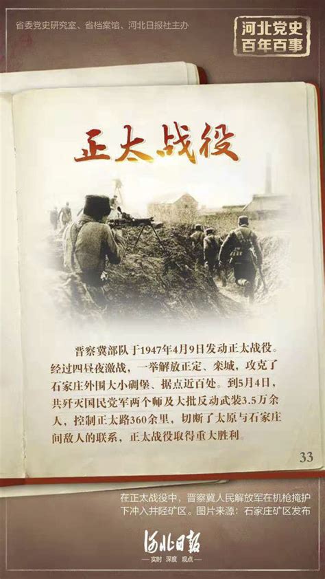 党史学习教育河北党史百年百事二：正太战役 河北医科大学第四医院