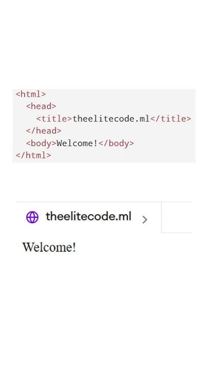 title tag html webdevelopment theelitecode shorts youtube