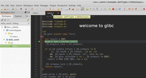 Building Codelite V12 For On Debian 9 And Step Debug Around Glibc