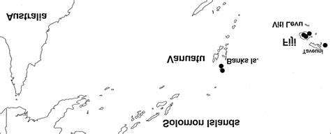 Collection Localities Of Notopteris Macdonaldii Specimens Examined Download Scientific Diagram