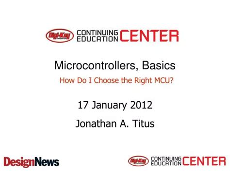 PPT Microcontrollers Basics How Do I Choose The Right MCU PowerPoint Presentation ID