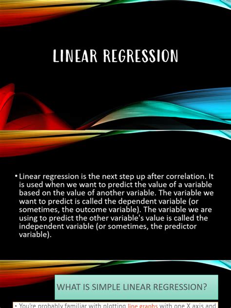 Linear Regression Pdf Linear Regression Dependent And Independent
