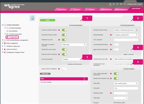 Basic Contract Automation Configuration Community Weagree