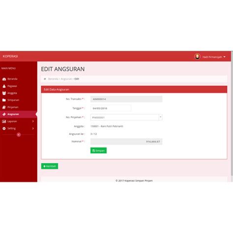 Jual Software Aplikasi Koperasi Simpan Pinjam Berbasis Web Kab Tuban