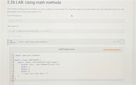 Solved Lab Using Math Methods Given Three Chegg
