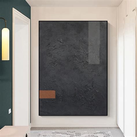 Black Textured Wall Art Black Wall Art Black Abstract Wall Art Etsy