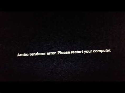 How To Fix Audio Renderer Error In YouTube Gaurav Tiwari