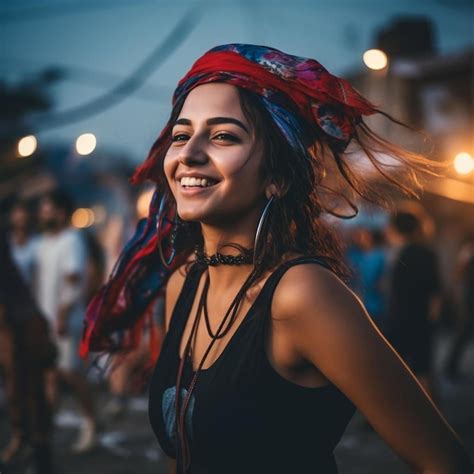 Premium Ai Image A Woman With Dreadlocks Smiling At The Camera