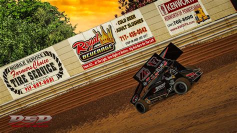 Tobias Fitzsimmons Winged Sprint Car Black Red By Connor Dudek