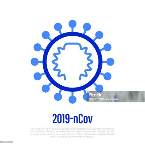 冠狀病毒細線圖示微生物細菌寄生蟲或過敏原向量插圖向量圖形及更多2019冠狀病毒病圖片 2019冠狀病毒病 健保和醫療 傳染病 Istock
