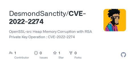 github desmondsanctity cve 2022 2274 openssl src heap memory