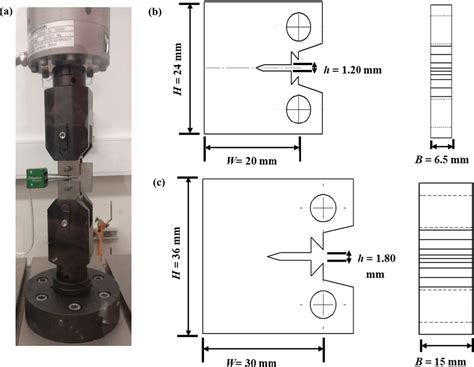 A Fracture Toughness Test Setup Showing The Ct Sample With Installed