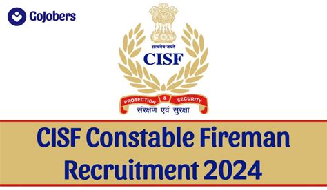 Cisf Constable Fireman Recruitment 2024 Notification Out 1130 Post