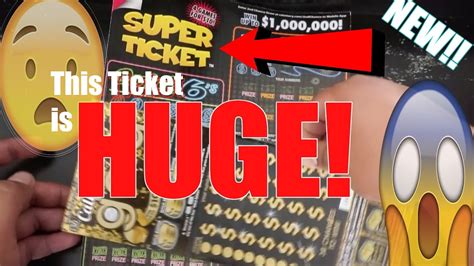 Brand New Super Ticket 10 California Lottery Scratcher Youtube