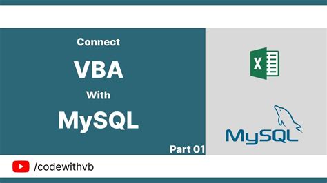 Connect Excel To Mysql Using Vba Part 01 Youtube