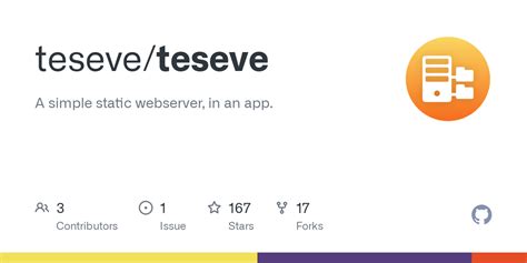 Github Teseve Teseve A Simple Static Webserver In An App