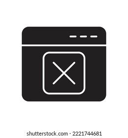 Browser Error Icon Design Isolated On Stock Vector Royalty Free Shutterstock