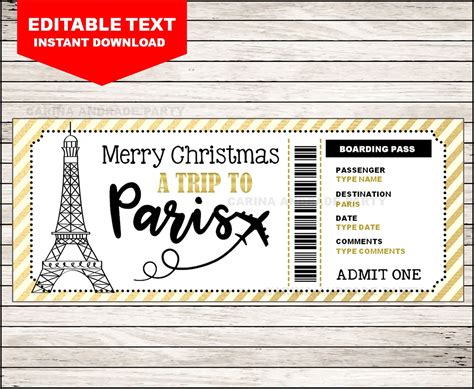 New York Birthday T Boarding Pass Ticket Surprise Flight Etsy Artofit