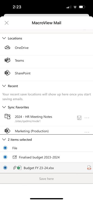 How To Save Emails Macroview