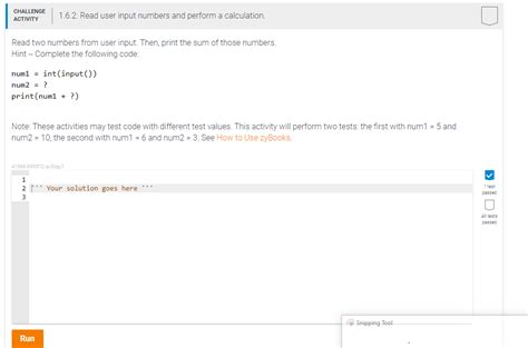 solved challenge activity 1 6 1 read user input and print