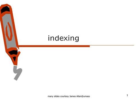 Indexing College Of Computer Science