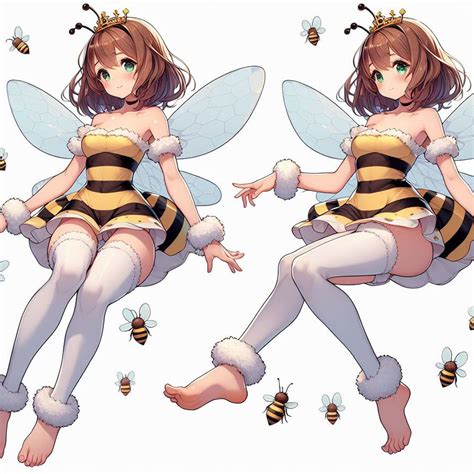 Nice Bee Ladies And Bee Queens By Phuramaiart On Deviantart