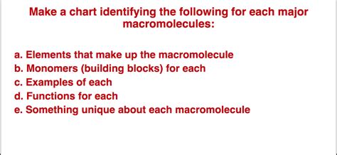 Solved Make A Chart Identifying The Following For Each Major Chegg Com