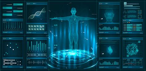 Hud Ui Gui Élément Examen Médical Afficher Lensemble Des Éléments