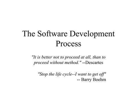 the software development process ppt programming languages computing