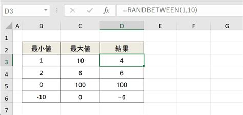 エクセルRANDBETWEEN関数の使い方 2つの値の間のランダムな整数を取得 COMMAND LAB TECH