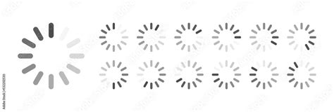 Circular Loading Buffering Icons Vector Video Ready For Animation Gif All Keyframes Frames