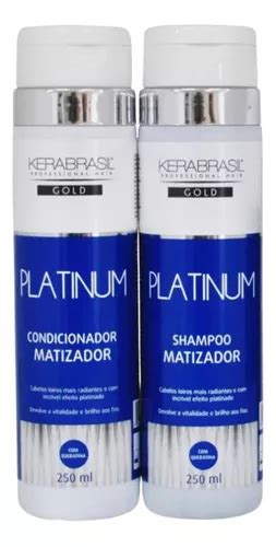 Kit Shampoo E Condicionador Matizador Kerabrasil Platinum