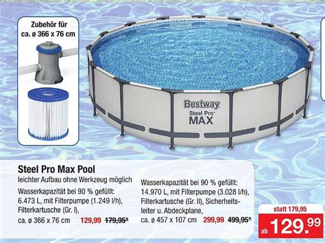 Steel Pro Max Pool Angebot bei Zimmermann - 1Prospekte.de