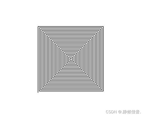 用python 画螺旋正方形python画正方形螺旋线代码 Csdn博客