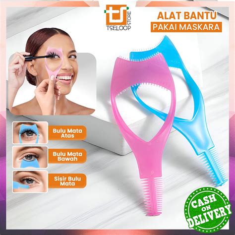Jual Ofm K172 Alat Bantu Aplikator Maskara 3 In 1 Eyelash Template