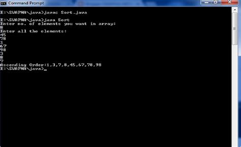 swapna medikonda write a java program to sort given list of numbers