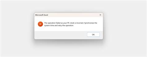 Excel Throwing A Pc Clock Incorrect Error Even When The System Time Is
