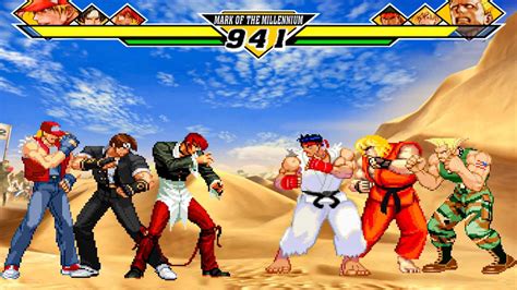 Iori Kyo Terry Vs Ryu Ken Guile Youtube