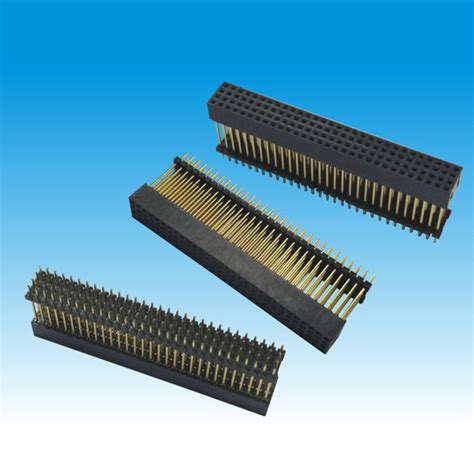 Triple Row 2 Pin Header Connector Female H 6 35 Straight Type For Pcb