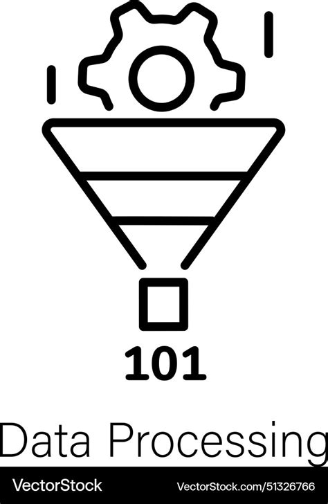 Data Processing Royalty Free Vector Image Vectorstock