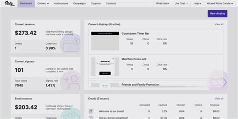 use a template or classic display privy knowledgebase