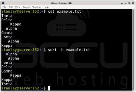 give top 10 examples of sort command in linux accuwebhosting