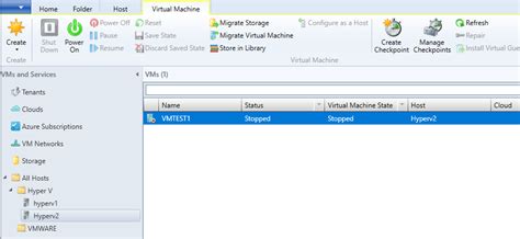 Virtual Machine Manager VM Migrate SCVMM AD SECURITY WINDOWS Power