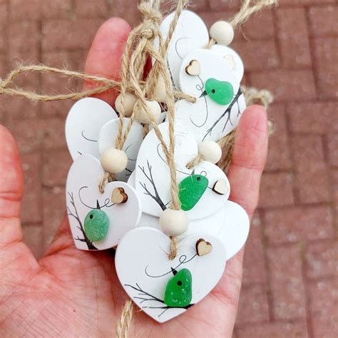 Sea Glass Ornaments Etsy