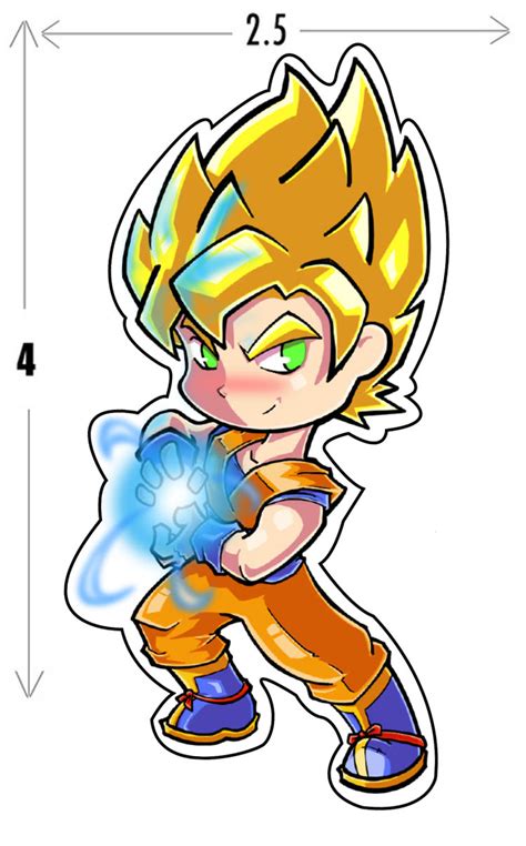 Super Saiyan Goku Sticker New · Bunleungart · Online Store Powered By