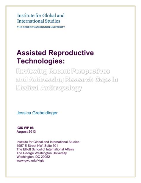 Assisted Reproductive Technologies