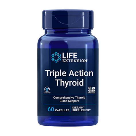 Препарат для щитовидной железы Life Extension Triple Action Thyroid 60 ...