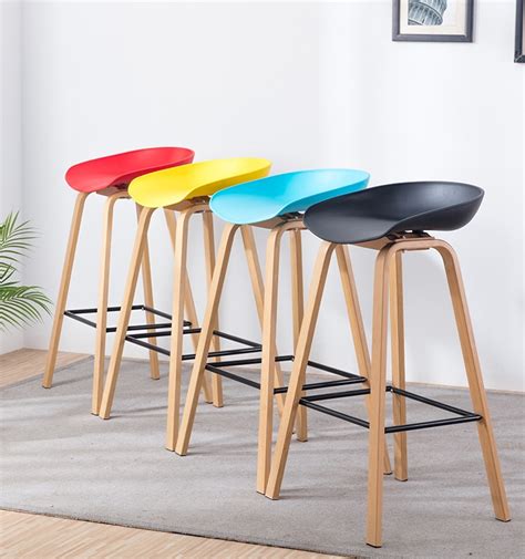 홈바의자 의자 아일랜드 원목 바의자 식탁 바체어 현대 단단한 나무 바 북유럽 홈 프론트 데스크 티몬