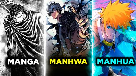 Cuál es la diferencia entre MANGA MANHWA y MANHUA YouTube
