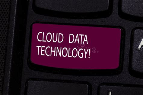 Handwriting Text Cloud Data Technology Concept Meaning Save And Access Data And Programs Over